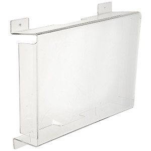 Morris Products 73090 Polycarbonate Vandal/Environmental Shield Guard Exit Light, 15" Width, 6" Depth, Used With Exit Lights & Cast Aluminum Exit Lights, Clear