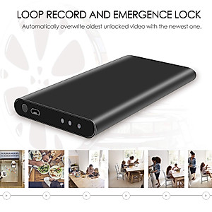 CAMAKT Hidden Camera, HD 1080P 5000mAh Portable Digital Power Bank Spy Camera, Long Time Video Recording with Loop Recording Wireless Security Nanny Cam for Home and Office, No WiFi Function.