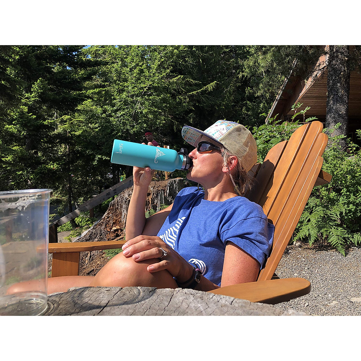 Standard-Mouth Replacement Flip Lid compatible with Hydroflask, Simple Modern Ascent, Classic Klean Kanteen. (Black)