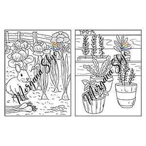 Farmhouse Coloring Book: Easy Countryside Designs with Cute Farm Animals, Beautiful Flowers and Relaxing Landscapes for Stress Relief and Relaxation