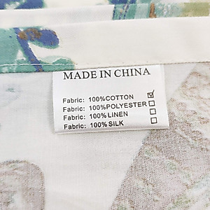 FADFAY 5Pcs Cotton Beach Themed Coastal Duvet Cover Set King/Cal King Size, 1 Duvet Cover + 4 King Size Pillowcases