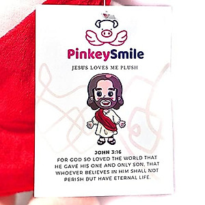 Pinkey Smile My Jesus Plush 14" Large Christ Doll Cute Christian Stuffed Plush of Son of God for Children, Church, Sunday School, Religious Gift, Kids Jesus Gift