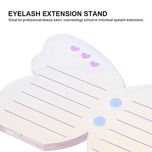 Beavorty Eyelash Display Pallets Acrylic Lash Tile Acrylic Eyelash Table Dedicated Extension Board Lash Eyelash Acrylic Board