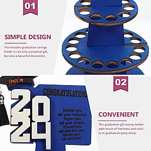 Luxshiny Graduation Party Wooden Money Holder Graduation Money Holder Graduation Decor Wooden Graduation Money Holder Money Holder Party Ornament Grad Ornament