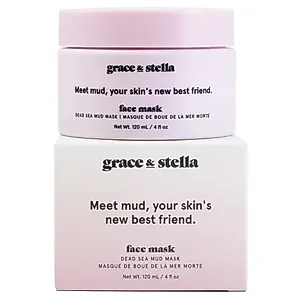 Dead Sea Mud Mask (120ml) - Vegan Detox Dead Sea Mask - Mud Masks For Face And Body Mask - Mud Face Mask For Oily Acne, Blackheads by grace and stella
