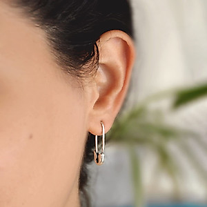 Sterling Silver Safety Pin Earrings for Women Boho-Magic Jewelry