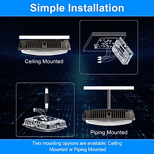 LED Canopy Light 60W, 9000LM LED Canopy Lights Outdoor, 5000K Daylight Square Canopy Gas Station Light for Carport Shop Garage Warehouse Porch Hotel Building Entrances UL Listed, 4 Pack