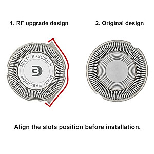 Replacement Heads For Norelco 3000 Replacement Blades Compatible With Philips Norelco Shaver 2500 S1311/82 & 3500 S3212/82 Heads.