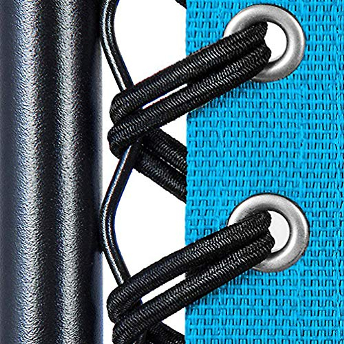 Garneck 8pcs Chair Replacement Cords, Deck Chair Rope, Deck Chair Accessories Chaise Longue Rope Chaise Elastic Rope Recliner Parts(Black)