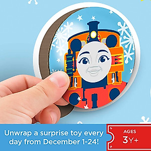 Thomas & Friends MINIS Advent Calendar 2022, Christmas gift, 24 miniature toy trains and vehicles for preschool kids ages 3 years and up