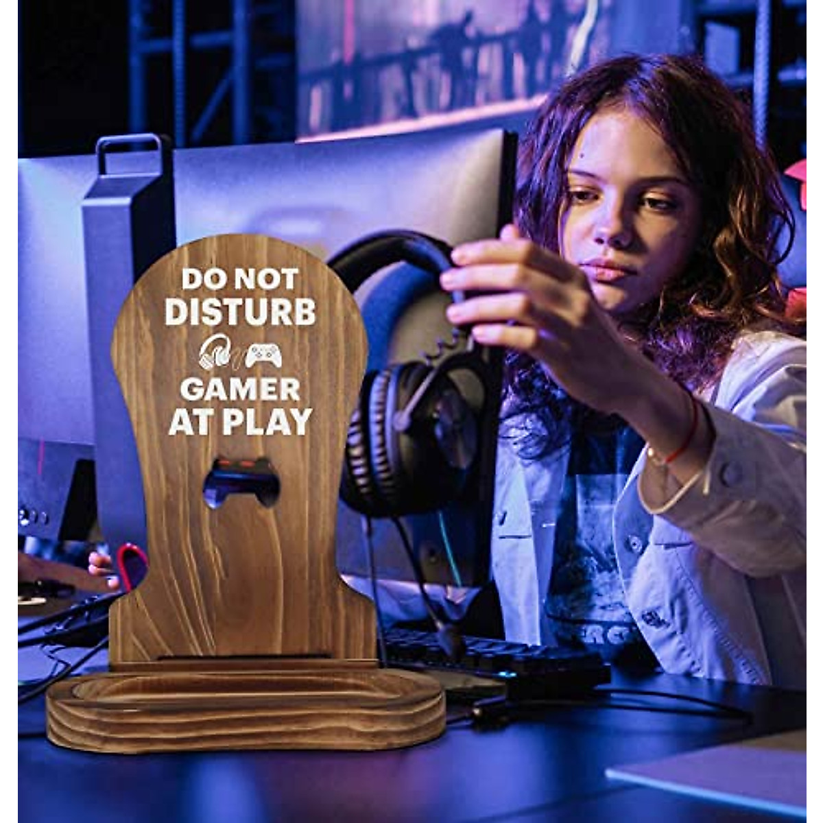 OCCdesign Gamer Gifts for Teenage Boy Men, Gamer Headset Stand for Gaming, Game Room Decoration, Gamer Gifts for Son Grandson Dad Boyfriend