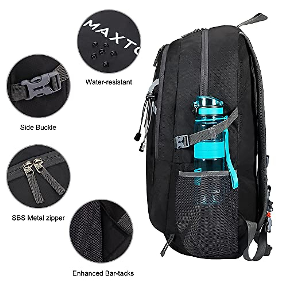 MAXTOP Hiking Backpack 40/50L Lightweight Packable for Traveling Camping Water Resistant Foldable Outdoor Travel Daypack