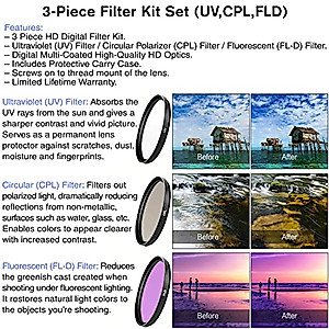 Canon EOS 2000D DSLR (Rebel T7) w/ 18-55mm Zoom Lens Kit + 64GB Memory, 420-800mm Super Zoom Lens, Wide Angle Lens, Telephoto Lens, 3PC Filter Kit, Photo Backpack, Tripod + More (34PC Bundle)