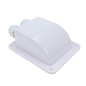 Sscon 1Pack ABS Solar Double Cable Entry Gland IP68 Weatherproof Dual Cable Entry Housing for Solar Project on Rv, Campervan, Boat, Caravan, White Color