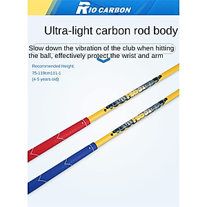 Kids Golf Clubs Set, Junior Boys Girl Golf Clubs Set, Golf Gun Bag, Golf Irons Golf Putters (red 4-5 with Bag)