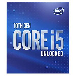 Intel Core i5-10600K Desktop Processor 6 Cores up to 4.8 GHz Unlocked  LGA1200 (Intel 400 Series Chipset) 125W