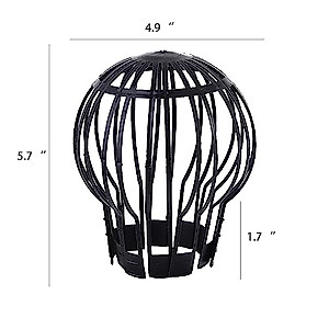 Vctitil 4PCS Gutter Guard Downspouts Filter Strainer Preventing Leaf Debris Branches Roof Moss From Clogging the Pipes