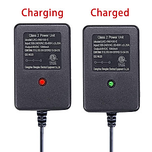 6V Charger for Ride on Toys, 6V Battery Charger for Kids Ride on Car, 6 Volt Charger for Power Wheels Electric Ride-Ons Accessories