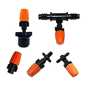 XLBH Irrigation Accessories Orange Atomizing Nozzle Industry Agriculture Cooling Humidify Misting Nozzle Garden Irrigation Watering Sprinklers 100 Pcs widely Used (Color : Pink)
