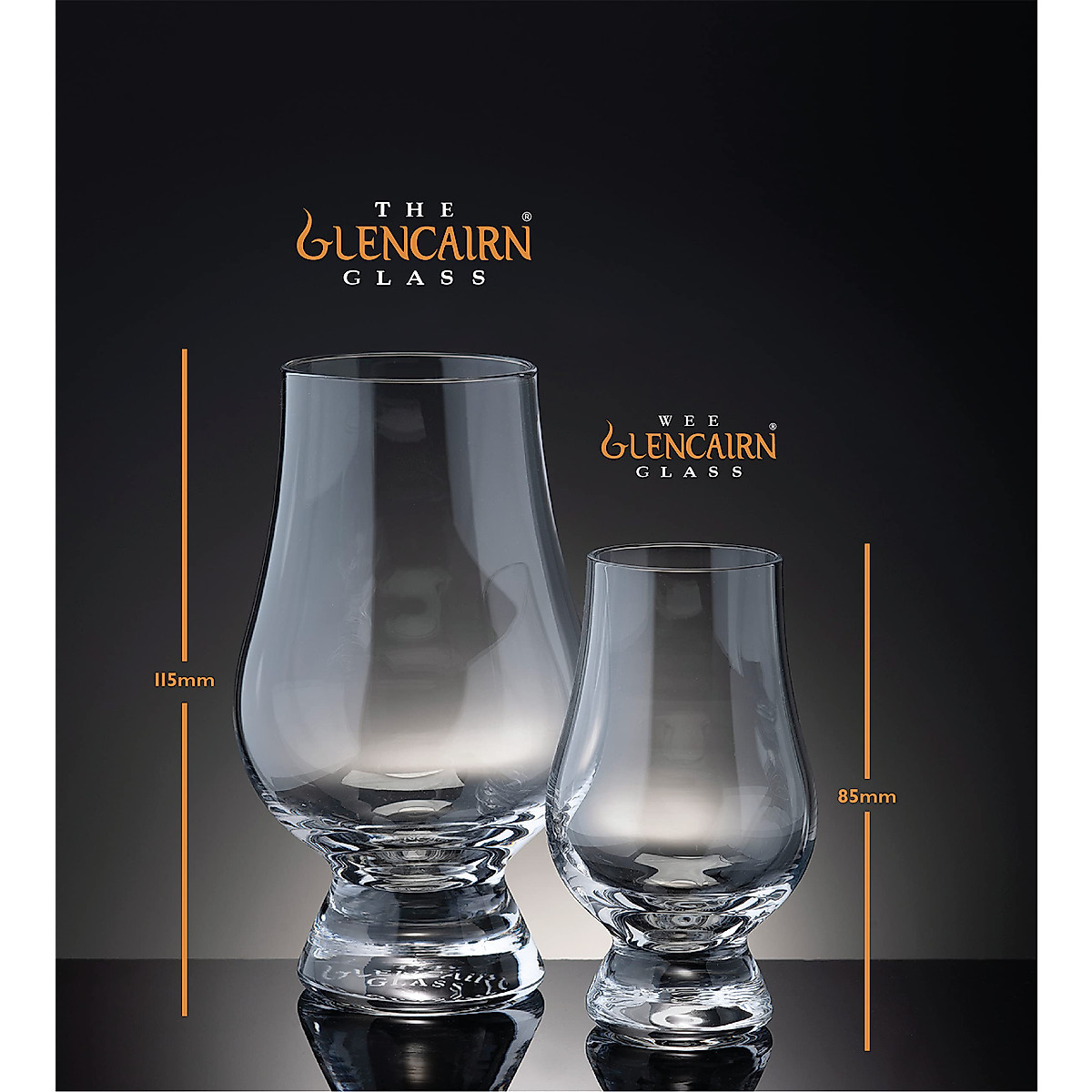 The WEE Glencairn Crystal Whiskey Glass, Miniature Whisky Tasting Glass, Set of 12