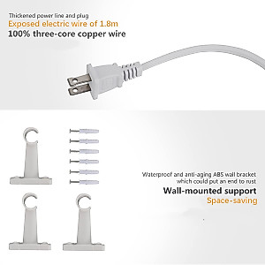 Homeleader Heated Towel Rack, 120W Fast Heating Towel Warmer, Perfect for Modern Bathroom Styles, White