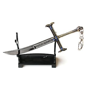 Anime One Piece Necklace Dracule Mihawk Cross Sword Kogatana Zinc Alloy Choker Kolye Men Women Gift Necklaces Pendants Jewelry (Bronze)
