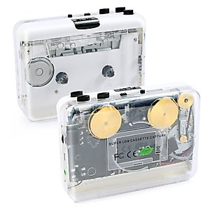 Auto Reverse ＆Clear Stereo Cassette Player,Built-in Cool Copper Wheel Movement＆Earphone,Cassette Tape to MP3 Converter with Tape Converter Software,Powered by USB Power Cord or AA Battery