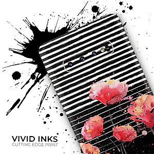 DesignSkinz Karamfila Watercolo Poppies V7 Protective Vinyl Decal Wrap Skin Cover Compatible with The Samsung Galaxy S20 (Screen Trim & Back Glass Skin)