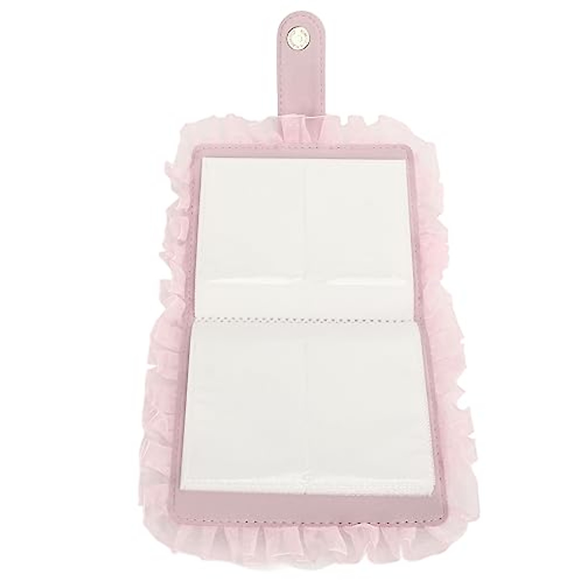 Camera Picture Album, High Transparency 64 Pockets Light Buckle Design Mini Film Photo Album for Display (Pink)