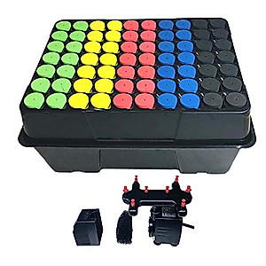 HORTIPOTS Cloning Machine Aeroponic Cloner System 70 Site for Plant Cuttings Using 1.625 inch Neoprene Clone Inserts (1-5/8 inch)