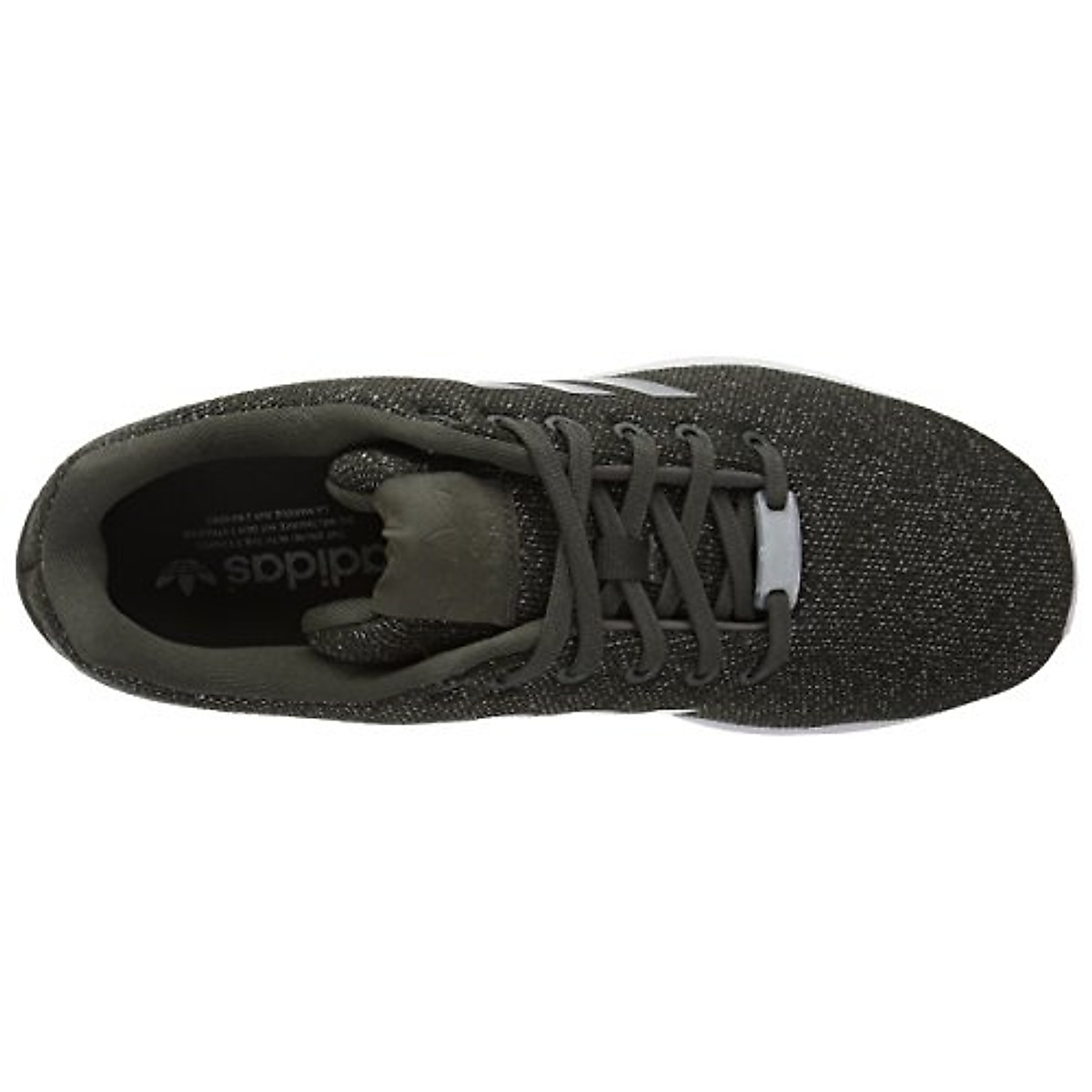 adidas Originals Women's Zx Flux Sneaker, Utility Grey/Utility Black/Silver Metallic, 5.5 M US