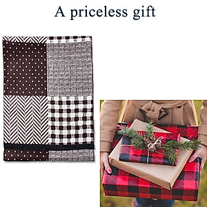 HAWSON Scarf for Women and Men Cashmere Scarves for Winter Soft & Luxurious Unisex Neck Warmer Travel Head Wraps-Red/Navy-Blue - Pure Red