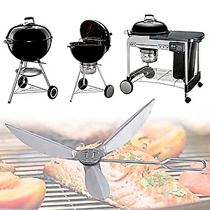 18-1/2-Inch Grills One-Touch Cleaning System Kit, for Weber 7443 90719 Charcoal Grill/Kettle Grills Replacement Parts 7444, Easy to Install and Durable.