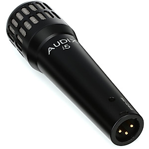 Audix i5 Dynamic Instrument Microphone: Pro Snare Mic/Guitar Amp Microphone - Black