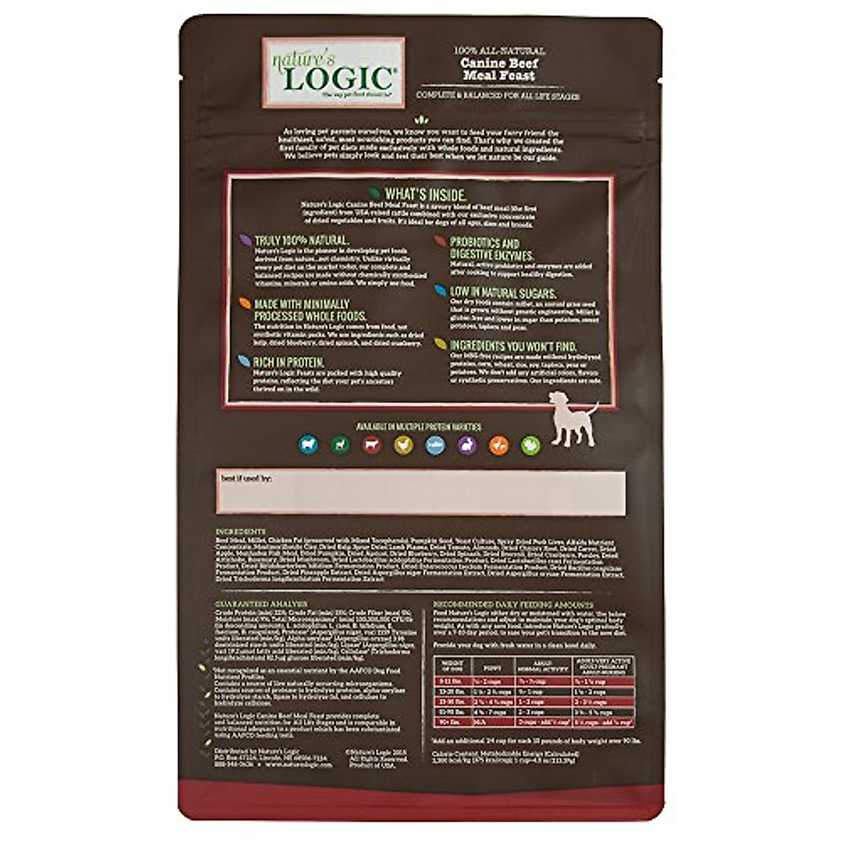 Nature's Logic Canine Beef Meal Feast, 4.4 lbs