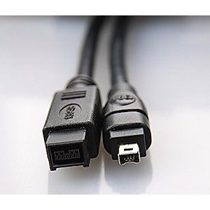 Bizlander Firewire High Speed Premium DV to Firewire Cable 800 1394B 800-400 IEEE 9 Pin Male to 4 Pin Male Cable 6FT for Mac Pro, MacBook Pro, Mac Mini, iMac PC,Digital Cameras, SLR