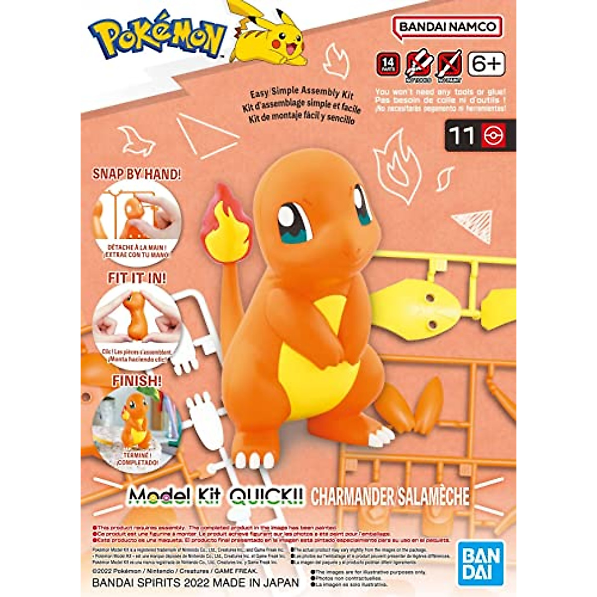 Bandai Hobby - Pokemon Model Kit Quick!! #11 Charmander