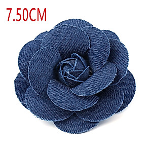 5Pcs Korea Fabric Flowers Hair Accessories Clothes Hats Dress Decoration DIY Crafts Supplies
