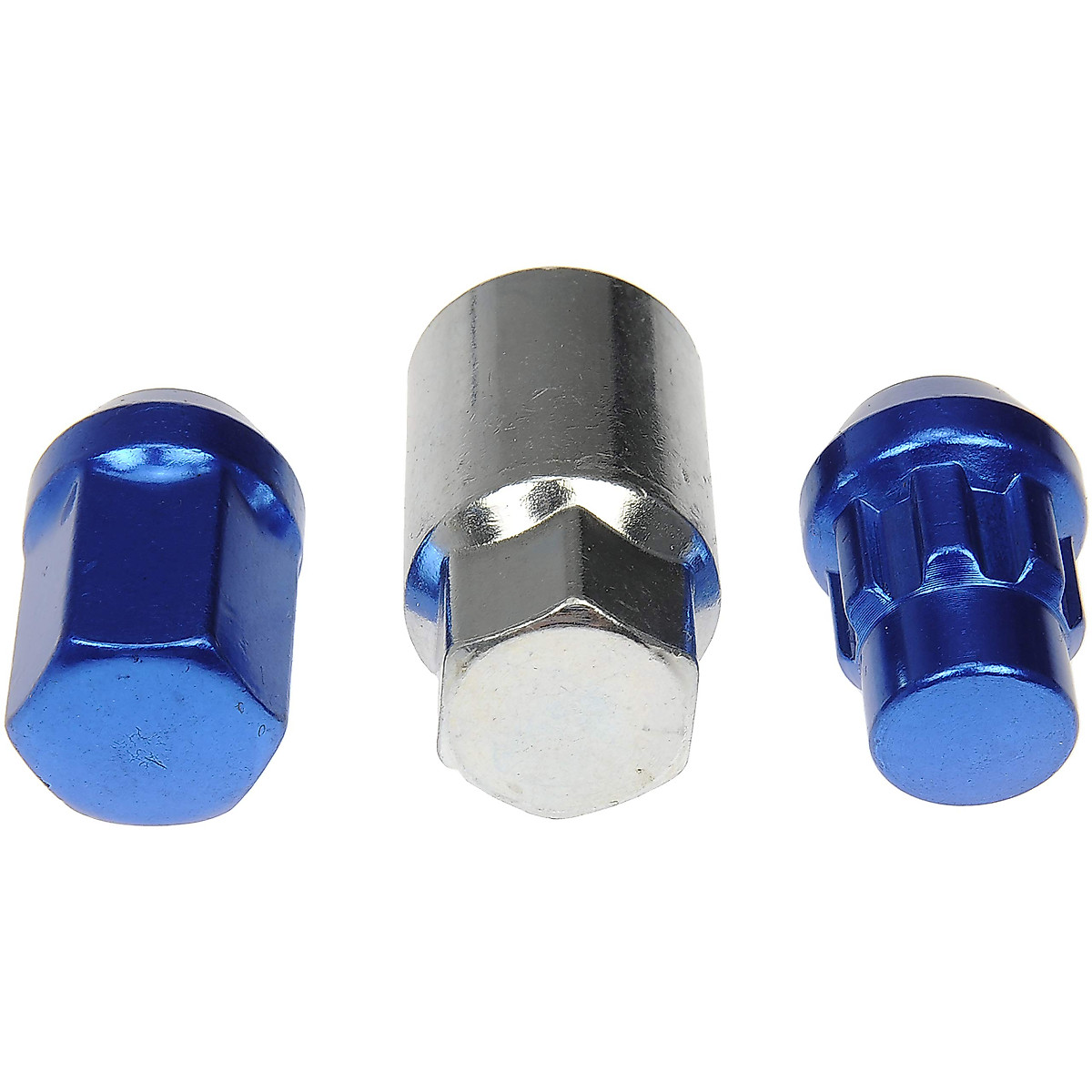 Dorman 713-375D Blue Acorn Wheel Nut Lock Set Compatible with Select Models, 20 Pack