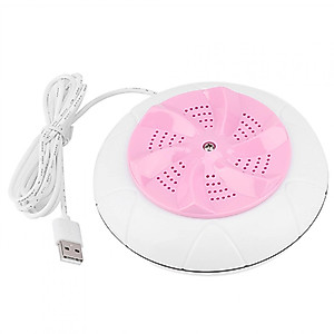 GOTOTOP USB Mini Ultrasonic Washing Machine Turbine Cleaner Portable for Washing Machine Multifunction Travel Washing Device Cleaning Tool for Clothes Fruit Vegetable Underwear Socks(Pink)