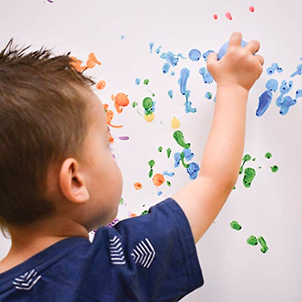 READY 2 LEARN Doodle Dabbers Dot Markers - Set of 6 Washable Colors - Non Toxic - Unique Toddler Grip - Markers for Kids