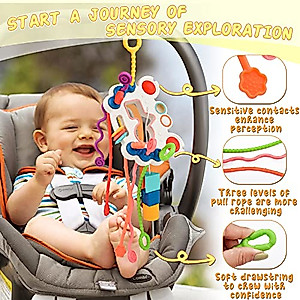 Yrissmiss Montessori Toys for 1+ Year Old Girls Boys,Sensory Toys for Toddlers 1-3 Autistic Children,Pull String Baby Toys 6 to 12 Months,Toddler Toys Age 1-2｜Infant Toys Gifts for 1+ Year Old Girls