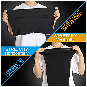 sheenwang Neck Gaiter, Adjustable Gaiter Mask, Balaclava Face Mask Bandana Cover Scarf for Men, Women, Boys (2 Pack)