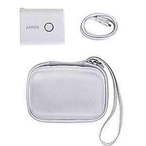 khanka Hard Case Replacement for Anker 45W Wall Charger 5,000mAh 20W Portable Charger, 521 Power Bank (PowerCore Fusion), Case Only (White)