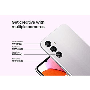 SAMSUNG Galaxy A14 (128GB, 4GB) 6.6'', Android 13, 5000mAh Battery, 50MP Triple Camera, Dual SIM 4G Volte GSM Unlocked International Model A145M/DS (w/ 256GB SD, Silver)