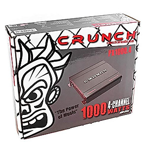 Crunch PX1000.4 Power Amplifier (Class Ab, 4 Channels, 1,000 Watts), 3.70in. x 12.60in. x 10.80in.