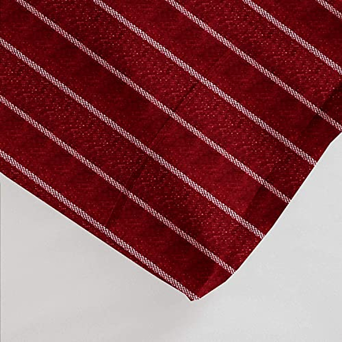 Sheets Queen Egyptian Cotton 400 Count 4 Pieces Easy Fit - Breathable & Cooling Sheets Pinstripe Burgundy