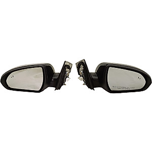 Kool Vue Driver & Passenger Side Power Heated Mirrors for Hyundai Elantra 2017-2018 With Signal Light, Blind Spot Monitor & Memory Paintable US Built Models