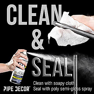 PIPE DECOR DIY Tee-Shaped Wall Hook Kit (2 Pack), Heavy Duty Industrial Coat Hooks, Wall Hooks for Kitchen or Hallway