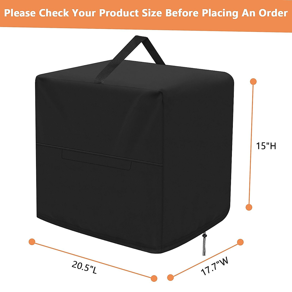 Fizentia Meat Slicer Cover Compatible with BESWOOD Meat Slicer/VEVOR Meat Slicer,Fit for 8"/10"/12" Meat Slicer Machine for Home/Commercial-20"Lx17"Wx15"H